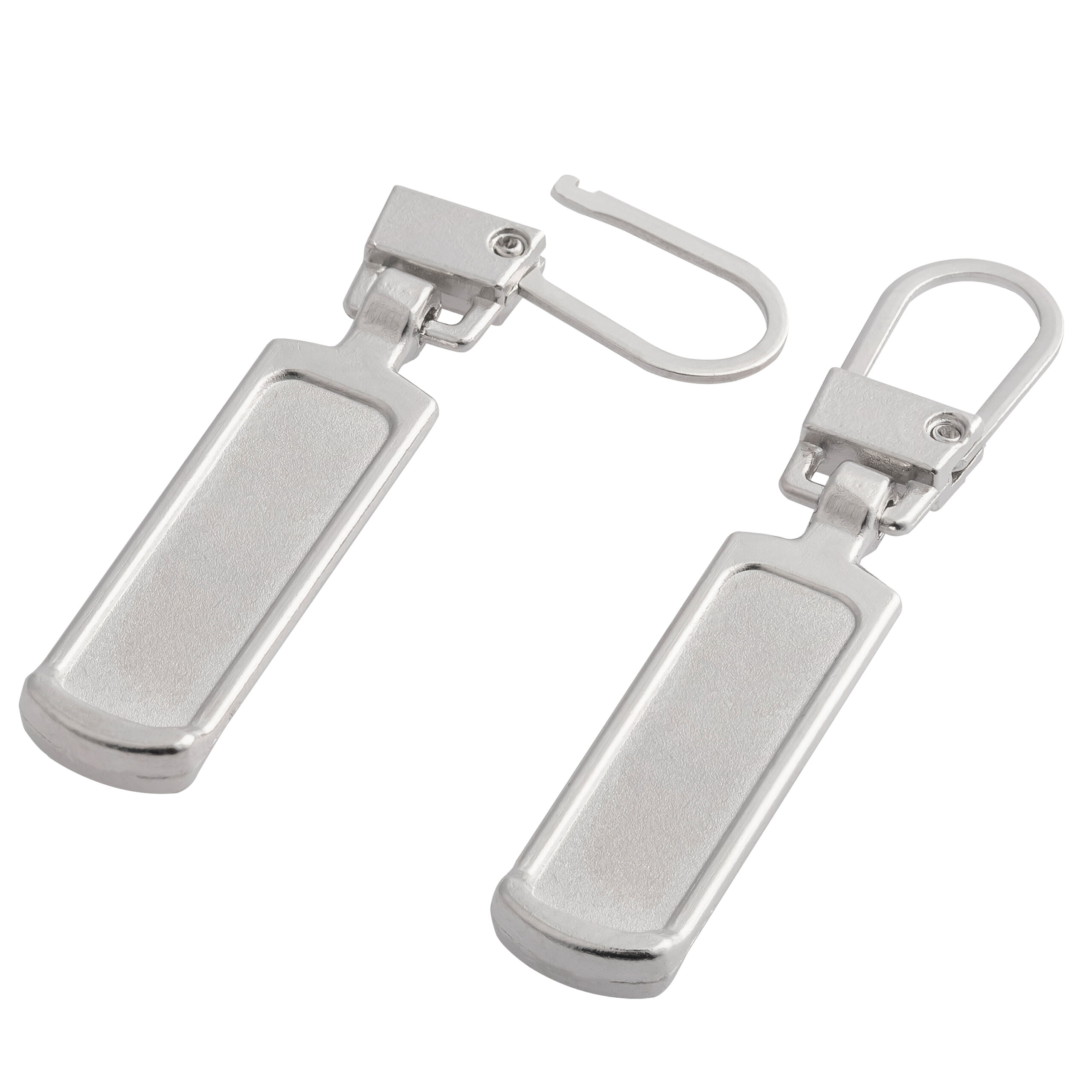 FixnZip Replacement Zipper Pulls Nickel (4 Pack) - FixnZip